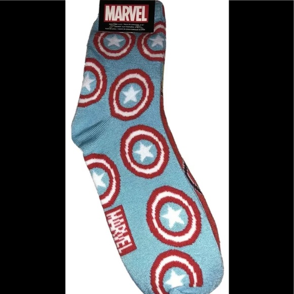 Hyp | Underwear & Socks | Marvel Crew Socks 3 Pair Mens 62 Blue Black ...